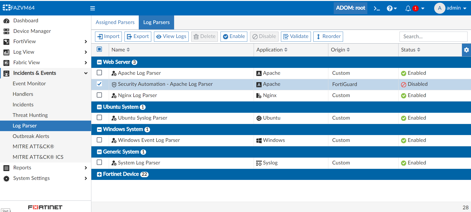 Deliver reports, event handlers, and SIEM rules as FortiGuard packages 7.4.2 | FortiAnalyzer 7.4 ...